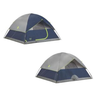 coleman tent 10x10 sundome 6p navy/grey c002