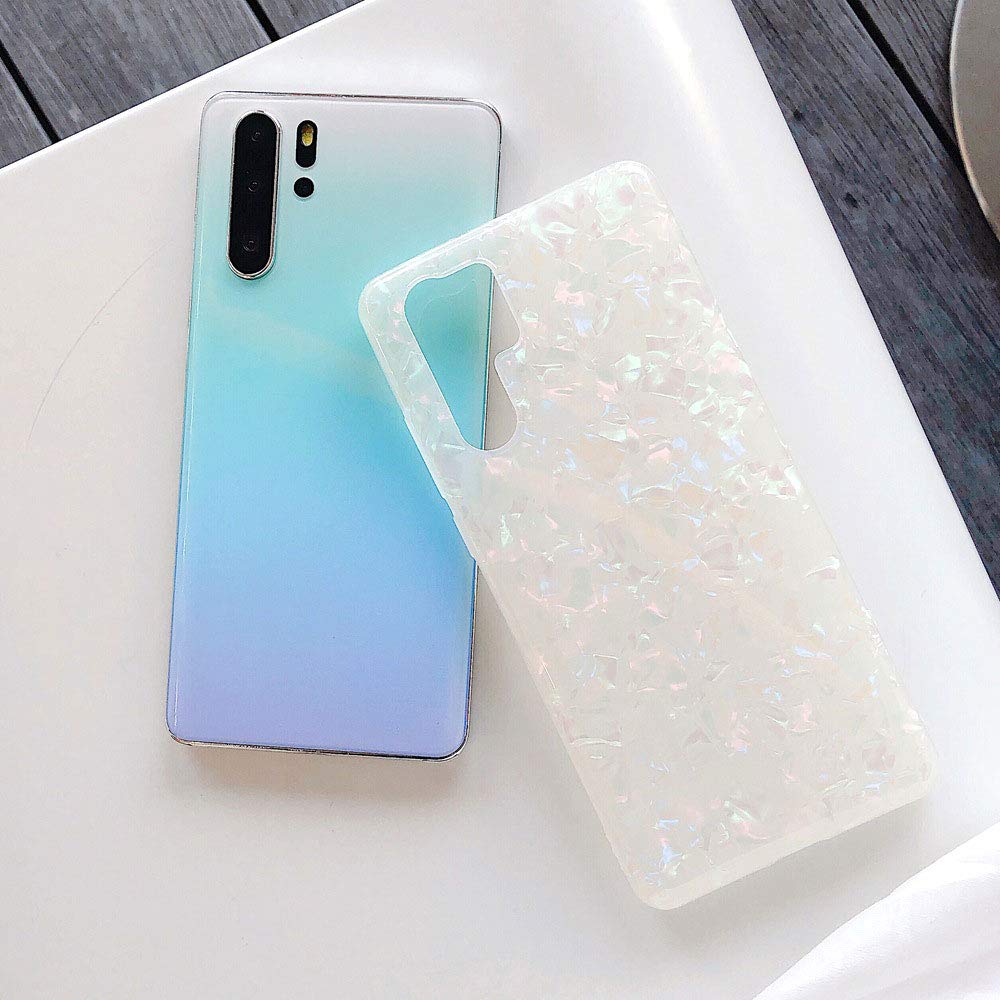 J.west Galaxy S10e Luxury Sparkle Glitter Pattern Slim Clear TPU Silicone Protective Phone Case - Colorful