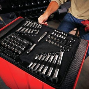 CRAFTSMAN Mechanics Tool Set, SAE/Metric Socket Set, with Soft Storage Case, 66-Piece (CMMT12020)