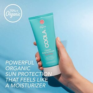 COOLA Organic Sunscreen SPF 50 Sunblock Body Lotion, Dermatologist Tested Skin Care for Daily Protection, Vegan and Gluten Free, Guava Mango, 5 Fl Oz