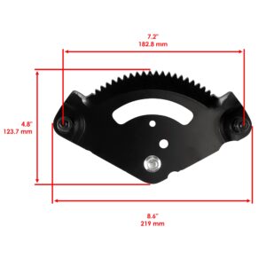 Caltric Steering Sector Plate Pinion Gear Compatible with Mtd Cub Cadet 717-1550F 7171550 7171554 Toro 1193976 1120862