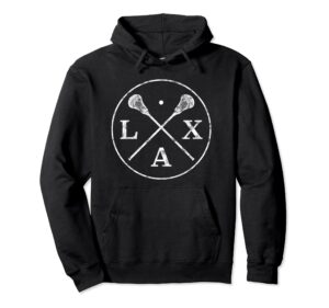 lacrosse logo hoodie i lax player and fan design