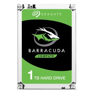 seagate barracuda internal hard drive 1tb sata 6gb/s 64mb cache 3.5-inch - frustration free packaging (st1000dm010) (renewed)