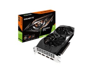 gigabyte gv-n1650oc-4gd geforce gtx 1650 oc 4g graphics card, 2x windforce fans, 4gb 128-bit gddr5, video card