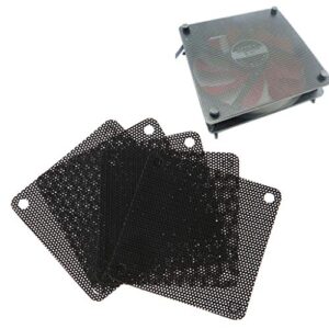 tebatu pvc fan dust filter pc dustproof case cuttable computer mesh cover 60mm mesh black