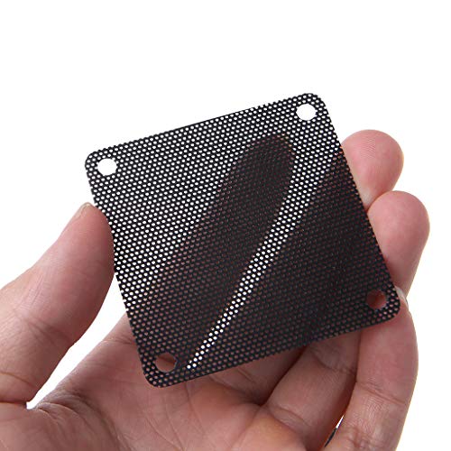 Tebatu PVC Fan Dust Filter PC Dustproof Case Cuttable Computer Mesh Cover 60mm Mesh Black