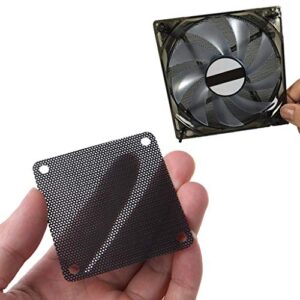 Tebatu PVC Fan Dust Filter PC Dustproof Case Cuttable Computer Mesh Cover 60mm Mesh Black