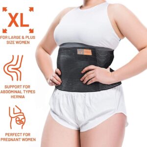 Everyday Medical Plus Size Umbilical Hernia Support Belt I Pain and Discomfort Relief from Umbilical, Navel, Ventral and Incisional Hernias I Hernia Binder for Big Men and Large Women I L/XL