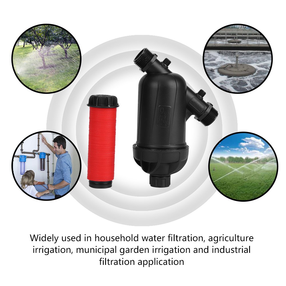 120 Mesh 130 Level Drip Irrigation Filter Strainer High Precision Drip Irrigation Disc Filter Lawn Water Sprinkler Irrigation System for Drip Irrigation Agriculture Garden Lawn Watering