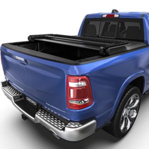 oedro soft trifold truck bed tonneau cover compatible with 2009-2024 dodge ram 1500 (incl. 2019-2024 classic & new body style), fleetside 5.6 feet bed (for models without ram box)