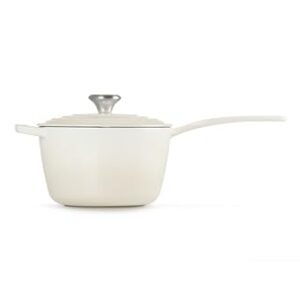 Le Creuset Enameled Cast Iron Signature Saucepan, 2.25 qt., Meringue