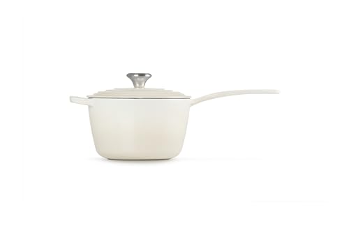 Le Creuset Enameled Cast Iron Signature Saucepan, 2.25 qt., Meringue