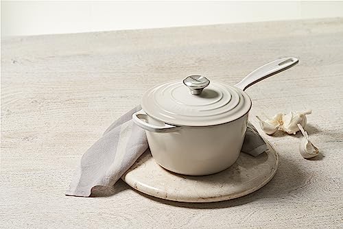 Le Creuset Enameled Cast Iron Signature Saucepan, 2.25 qt., Meringue