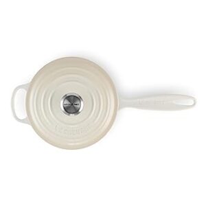 Le Creuset Enameled Cast Iron Signature Saucepan, 2.25 qt., Meringue