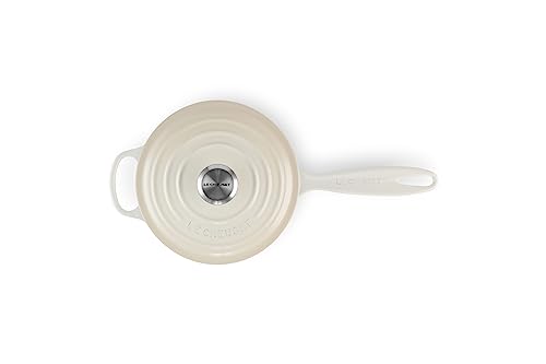 Le Creuset Enameled Cast Iron Signature Saucepan, 2.25 qt., Meringue