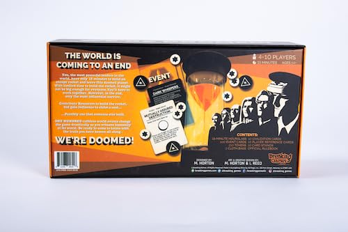 We're Doomed! - Apocalypse Survival Board Game - Cooperative Strategy for 4-10 Players - 15-Minute Race to Escape - Ideal for Competitive Game Nights & Group Gatherings