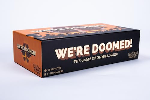 We're Doomed! - Apocalypse Survival Board Game - Cooperative Strategy for 4-10 Players - 15-Minute Race to Escape - Ideal for Competitive Game Nights & Group Gatherings