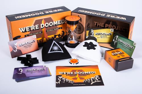 We're Doomed! - Apocalypse Survival Board Game - Cooperative Strategy for 4-10 Players - 15-Minute Race to Escape - Ideal for Competitive Game Nights & Group Gatherings