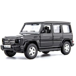 tgrcm-cz 1/36 scale g63 casting car model, zinc alloy g wagon toy car for kids, pull back vehicles toy car for toddlers kids boys girls gift (black)