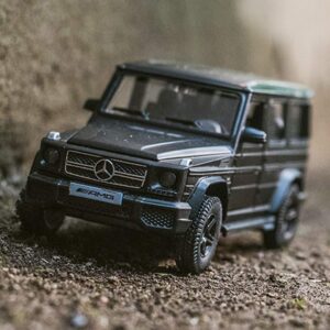 TGRCM-CZ 1/36 Scale G63 Casting Car Model, Zinc Alloy G Wagon Toy Car for Kids, Pull Back Vehicles Toy Car for Toddlers Kids Boys Girls Gift (Black)