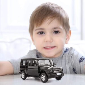 TGRCM-CZ 1/36 Scale G63 Casting Car Model, Zinc Alloy G Wagon Toy Car for Kids, Pull Back Vehicles Toy Car for Toddlers Kids Boys Girls Gift (Black)