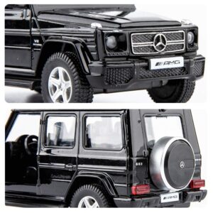 TGRCM-CZ 1/36 Scale G63 Casting Car Model, Zinc Alloy G Wagon Toy Car for Kids, Pull Back Vehicles Toy Car for Toddlers Kids Boys Girls Gift (Black)