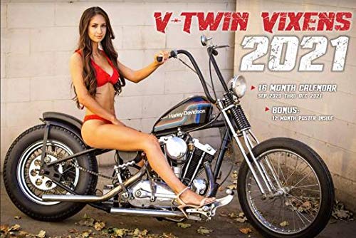 3-D BELLS 3-D Motorcycle Engine Deluxe Ride Bell with Free 2021 V-Twin Vixen Calendar