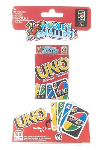 World's Smallest Uno Card Game