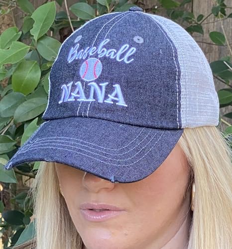 Cocomo Soul Womens Baseball Nana Hat | Baseball Nana Cap | Baseball Nana | Nana Hat 214 Dark Grey