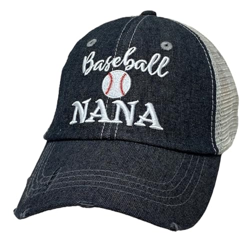 Cocomo Soul Womens Baseball Nana Hat | Baseball Nana Cap | Baseball Nana | Nana Hat 214 Dark Grey