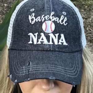 Cocomo Soul Womens Baseball Nana Hat | Baseball Nana Cap | Baseball Nana | Nana Hat 214 Dark Grey