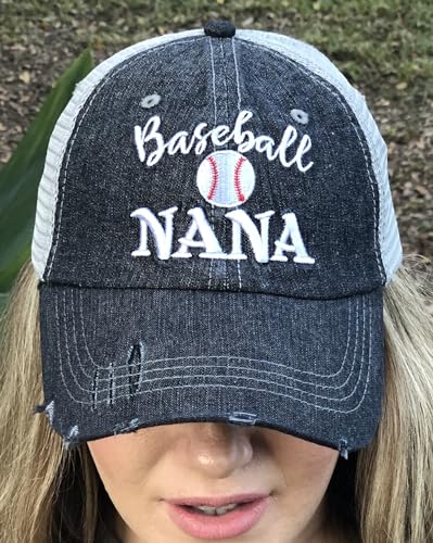 Cocomo Soul Womens Baseball Nana Hat | Baseball Nana Cap | Baseball Nana | Nana Hat 214 Dark Grey