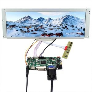 vsdisplay 14.9" 1280x390 lcd screen lta149b780f with hd-mi dvi vga audio controller board m.nt68676, for diy 1up cabinet/car gauge cluster/digital marquee monitor