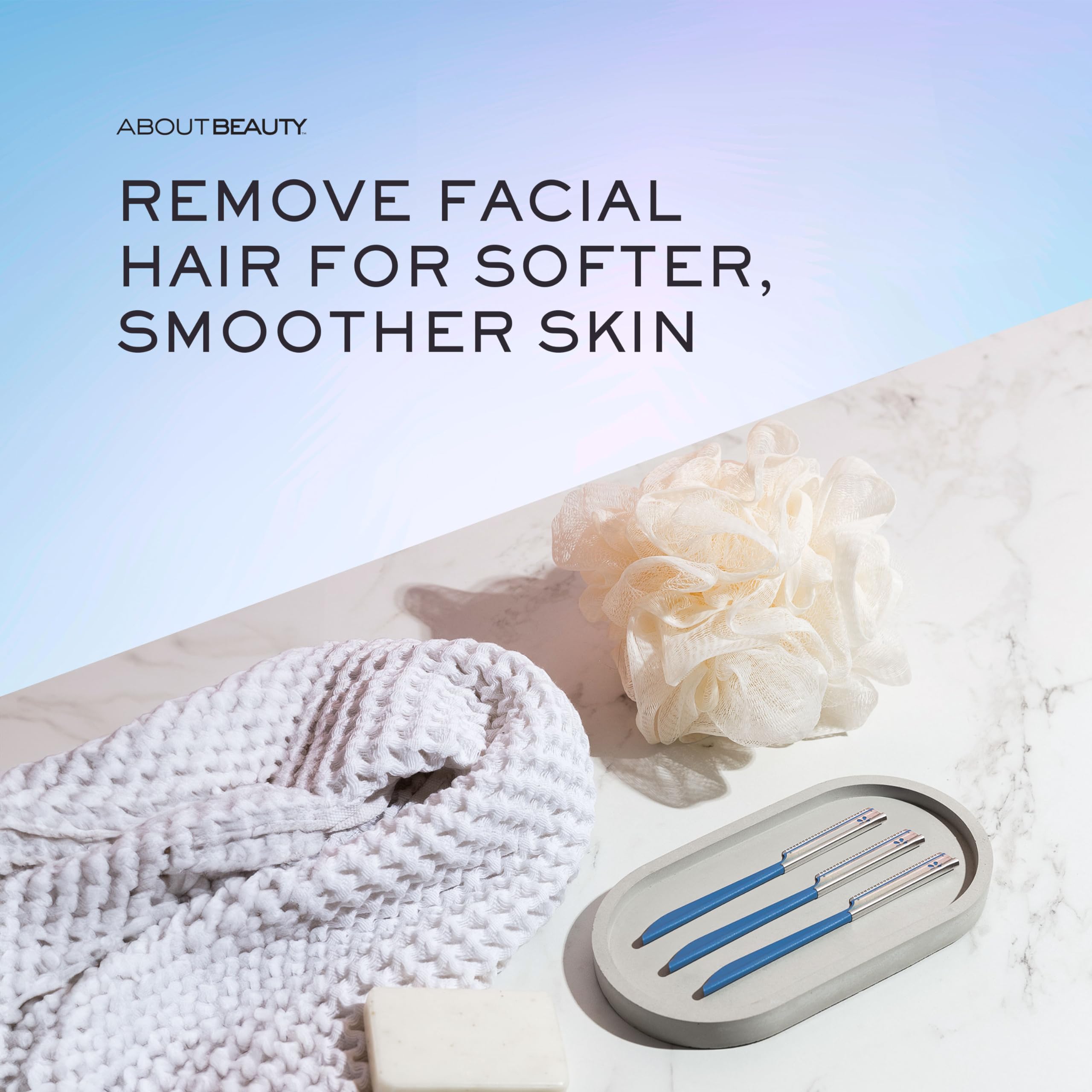 Kai About Face Pro-Premium Professional Facial Razors; 3 Beauty Groomers per Package; Stainless Steel Razors for Hair Removal and Dermaplaning from Face, Neck, & Hairline