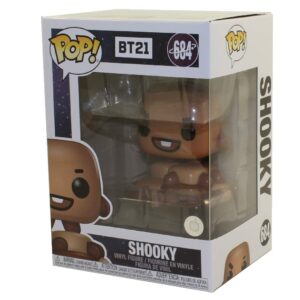 funko 40239 pop vinyl animation: bt21-shooky bt21 shooky collectible figure, multicolour, multicolor, basic