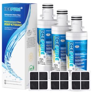 icepure rwf4700ac replacement for lg lt1000p mdj64844601 adq74793501 lt1000pc, kenmore elite 9980 adq74793502 lrfxc2416s lrfvs3006s lrmds3006s lfxs28596s refrigerator and lt120f air filter 3pack