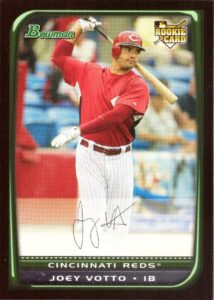 2008 bowman #204 joey votto baseball card w/rookie card logo