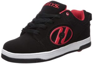 heelys men's voyager tennis shoe, black/red, 10 m us