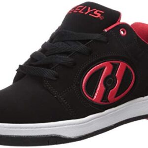 Heelys Men's Voyager Tennis Shoe, Black/Red, 10 M US