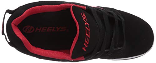 Heelys Men's Voyager Tennis Shoe, Black/Red, 10 M US