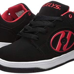 Heelys Men's Voyager Tennis Shoe, Black/Red, 10 M US