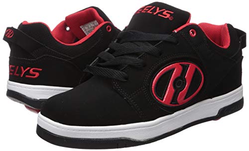 Heelys Men's Voyager Tennis Shoe, Black/Red, 10 M US