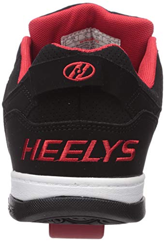 Heelys Men's Voyager Tennis Shoe, Black/Red, 10 M US