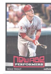 2015 topps heritage new age performers #nap-5 mike trout angels baseball card nm-mt