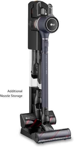 LG CordZero Cordless Stick Vacuum Cleaner, Hard Floor, Carpet, Upholstery, Car, Pet Hair, Powerful Suction, Extra Battery, Up to 80 Min, Lightweight, Handheld, A907GMS