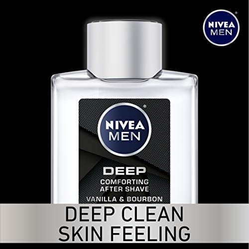 Nivea Men DEEP Comfort Post Shave Lotion - Soothe Shave irritation - 3.3 fl. oz. Bottle (Pack of 3)