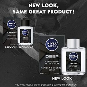 Nivea Men DEEP Comfort Post Shave Lotion - Soothe Shave irritation - 3.3 fl. oz. Bottle (Pack of 3)