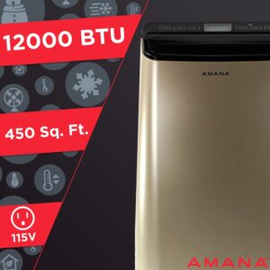 Amana Portable Air Conditioner Remote Control, Gold/Black (AMAP121AD-2)