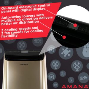 Amana Portable Air Conditioner Remote Control, Gold/Black (AMAP121AD-2)