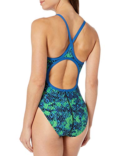 TYR Glacial Diamondfit, Blue/Green, 32